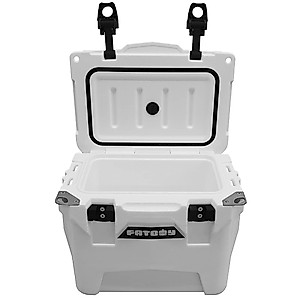 Fatboy 10QT Rotomolded Cooler Chest Ice Box Hard Lunch Box (White)