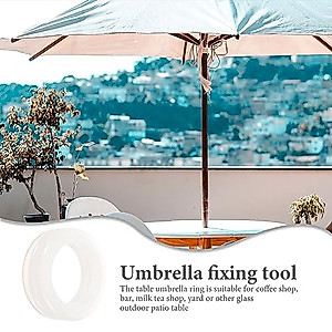 Happyyami 2Pcs Patio Table Umbrella Hole Ring Silicon Rubber Umbrella Table Hole Ring Outdoor Silicone Umbrella Hole Rings Umbrella Hole Rings Umbrella Hole Ring