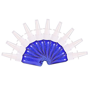 EXCEART 10pcs 30ml Empty Refillable Nasal Spray Bottles Fine Mist Sprayers Atomizers Vial Pot for Saline Water Oils Medical Travel Blue