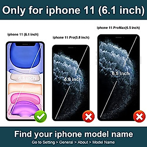 Folosu Compatible with iPhone 11 Case Wallet with Card Holder, 360°Rotation Finger Ring Holder Kickstand Protective RFID Blocking PU Leather Double Buttons Flip Shockproof Cover 6.1 Inch Green