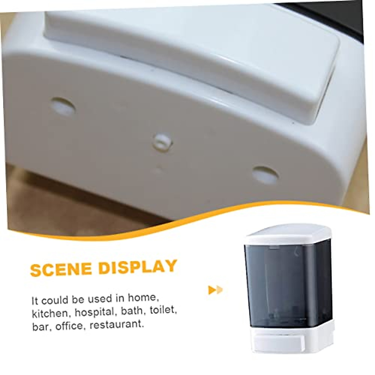 SHOWERORO Manual Soap Dispenser Hand Wash Wall Holder Wall Stand Foams Soap Dispenser Hotel Soap Dispenser Automatic Soap Dispenser Foaming Soap Dispenser Shampoo Household Plastic