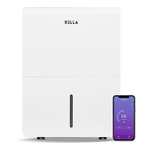 DELLA 3000 Sq. Ft Smart Dehumidifier WIFI, 35 Pint DOE (Previously 50 pint), 115V Energy Star Appliance, Ideal for Basements, Large & Medium Rooms, and Bathrooms