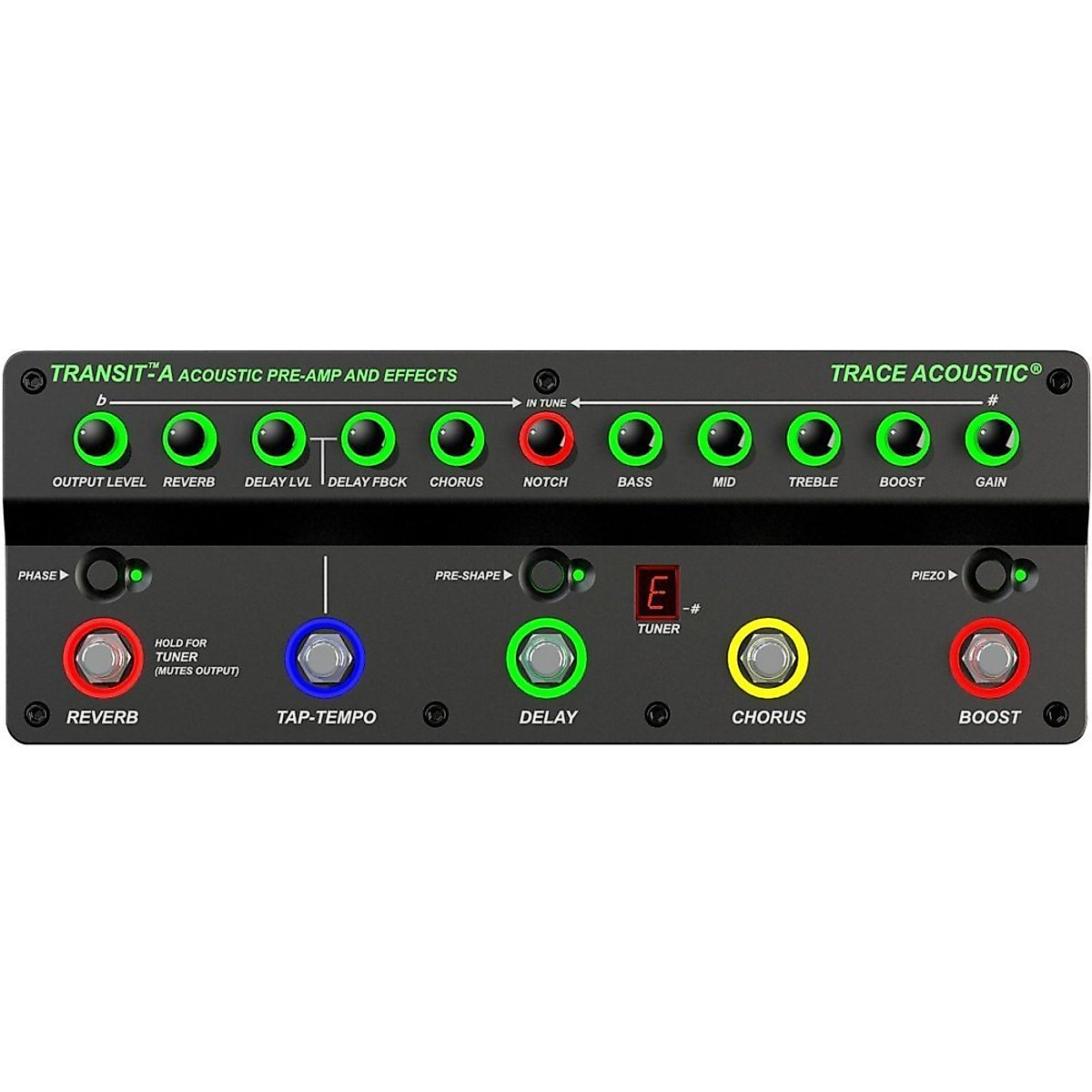 Trace Elliot 03616150 Transit A Acoustic Guitar Preamp Pedal w/Bag, Cloth, and