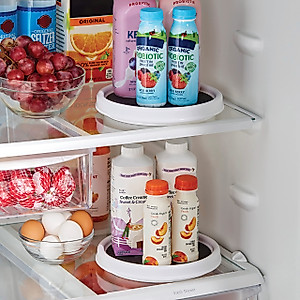 Copco Non-Skid Pantry Cabinet Lazy Susan Turntable, 9-Inch, White/Gray 2