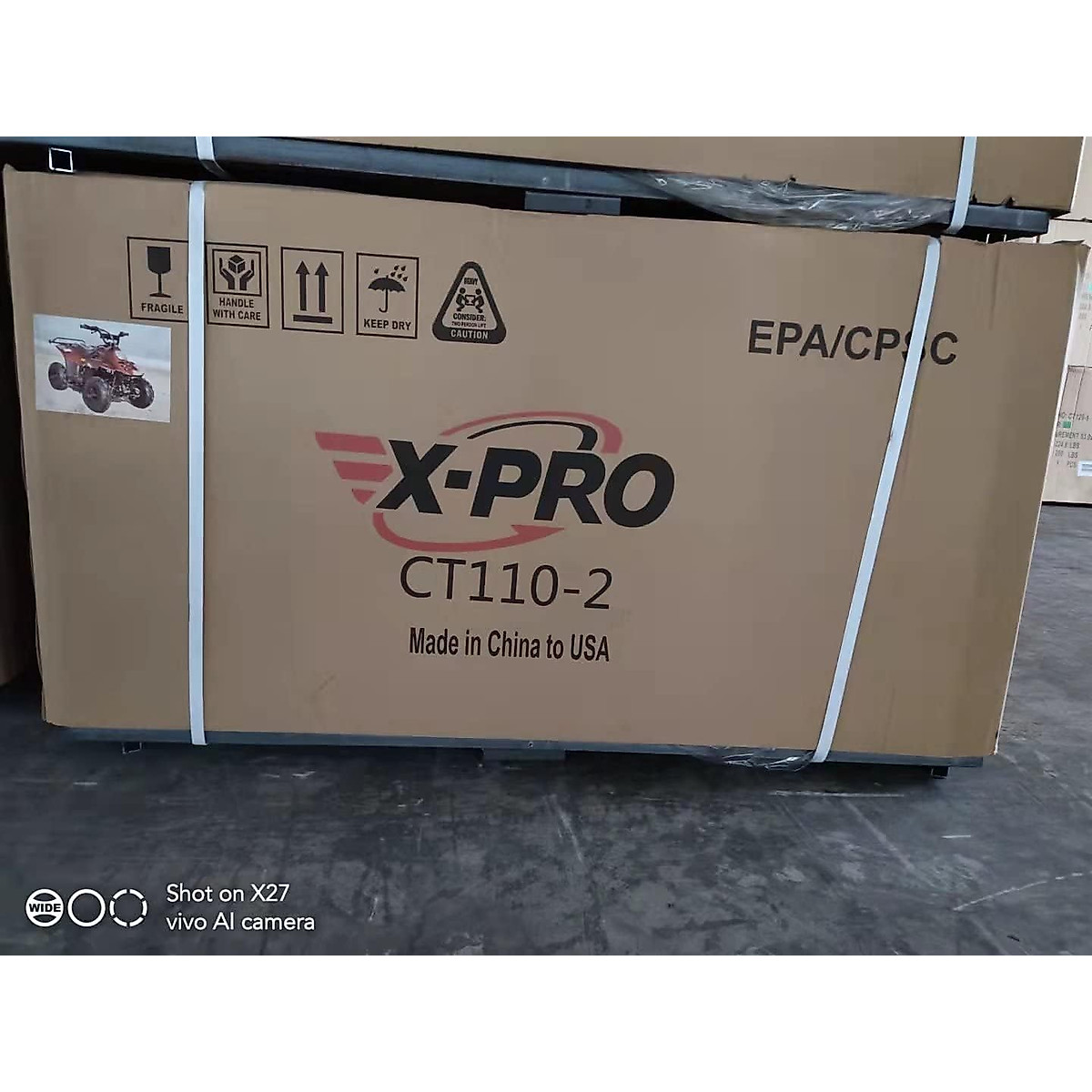 X-PRO 110cc ATV Quad ATVs Quads 110cc 4 Wheeler ATVs ATV 4 Wheelers，Spider Blue