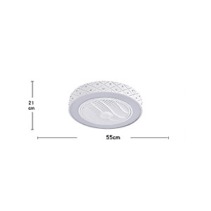 YUEGOO Ventiladores De Techo con Lámparas, Lámpara De Araña De Ventilador, Luces De Ventilador De Techo Invisibles Modernas Dormitorio De Comedor Sala De Estar De Control Remoto Lámparas Colgantes Dis