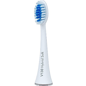 PRO-SYS White VarioSonic® Electric Toothbrush Replacement Head (V130 Hybrid Soft), Burst Brush Head, Pack of 3