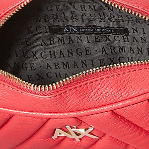 A|X Armani Exchange Women's Quilted Camera Case Bag , Red, OS