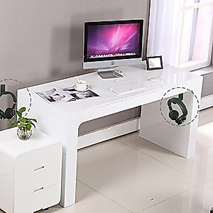 Yocice Headphone Stand Hanger,Headset Holder Mount,Aluminum Hook with Strong Adhesive Tape for Headphones (H02-Black-1PCS)