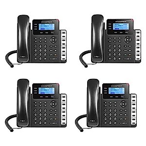 Grandstream GXP1630 Bundle of 4 Gigabit IP Phone 3 lines 3 XML LCD HD audio PoE