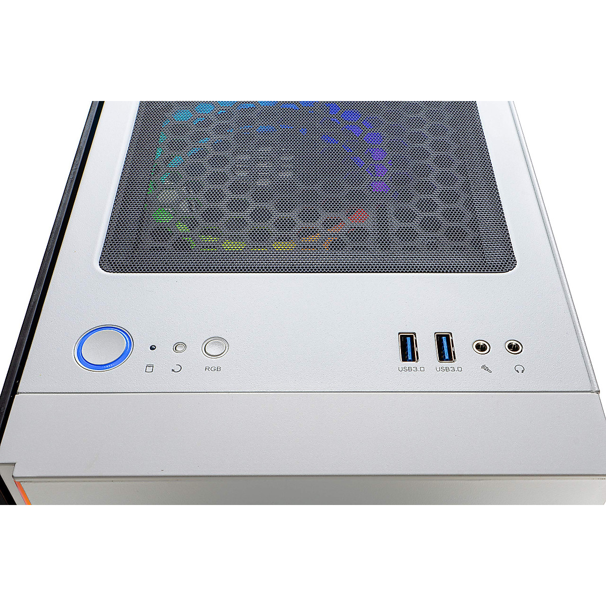 SkyTech Archangel 3.0 Gaming Computer PC Desktop - Ryzen 5 3600 6-Core 3.6GHz, RTX 2060 6G, 1TB SSD, 16GB DDR4 3000, RGB Fans, AC WiFi, Windows 10 Home 64-bit, White