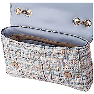 GUESS womens Cessily Convertible Crossbody Flap, Pale Cloud, one size US