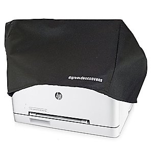 DigitalDeckCovers Printer Dust Cover for HP Color Laserjet Pro MFP M177fw / M277dw / M278dw / M281fdw / M283fdw / M283cdw Printers [Antistatic, Water Resistant, Heavy Duty Fabric, Black]