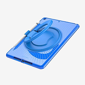 Tech21 Evo Play2 with Pencil Holder for iPad 7th/8th/9th Gen - Protective iPad Case with Impact Protection Blue