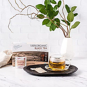 Prince of Peace Organic Black Tea, 100 Tea Bags – 100% Organic Black Tea – Unsweetened Black Tea – Lower Caffeine Alternative to Coffee – Herbal Health Benefits