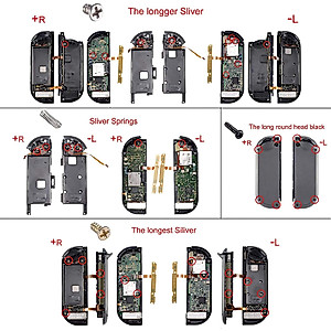 eXtremeRate DIY Replacement Shell Buttons for Nintendo Switch, Soft Touch Back Plate for Switch Console, Housing with ABXY Direction Buttons for Joycon Handheld Controller - Classic 1989 GB DMG-01
