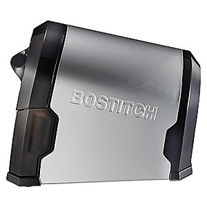 Bostitch Office SuperPro Glow Extra Heavy Duty Commercial Classroom Electric Pencil Sharpener with Replaceable Cutter Cartridge System, 6-Hole, Silver/Black (EPS14HC)