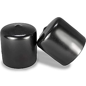 Prescott Plastics Made in USA 0.375" Inch Round Vinyl Plug Insert (20Pack), Rubber Flexible End Cap for Metal Tubing, Fence, Glide Insert for Pipe Post, Chairs and Furniture