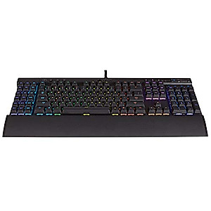 Corsair K95 RGB Platinum Mechanical Gaming Keyboard - 6x Programmable Macro Keys - USB Passthrough & Media Controls - Fastest Cherry MX Speed - RGB LED Backlit - Black Finish