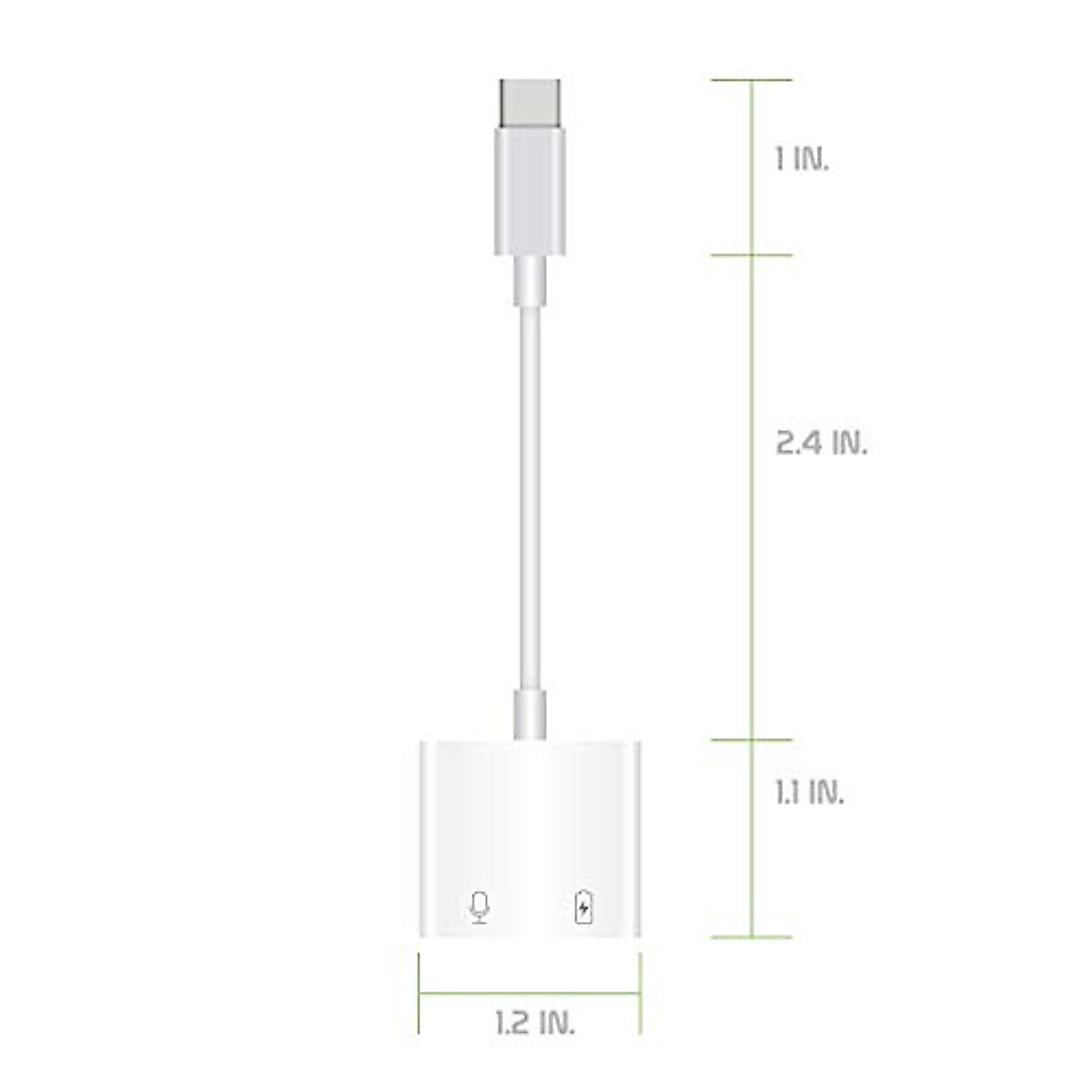 Pro Headphone 3Amp Aux Adapter Compatible with Your OnePlus 7 Pro Plus USB-C 3.5mm Audio & Hi-Power Charging Port (Charge While You Listen)