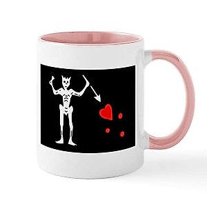 CafePress Blackbeard Flag Mug Ceramic Coffee Mug, Tea Cup 11 oz