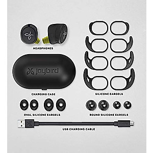 Jaybird RUN XT True Wireless Headphones (Storm Grey/Glacier) (Renewed)