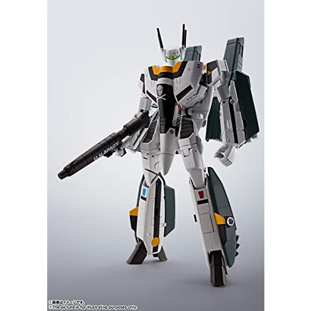 BANDAI SPIRITS(バンダイ スピリッツ) HI-Metal R Super Time Fortress Macross VF-1S Super Valkyrie (Kireki Ichijo), Approx. 5.5 inches (140 mm), Die-Cast & ABS & PVC Pre-Painted Action Figure
