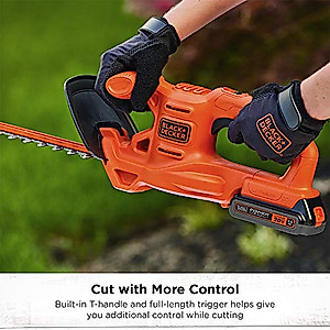 beyond by BLACK+DECKER 20V MAX Hedge Trimmer Kit, 18-Inch (LHT218D1AEV) , Orange