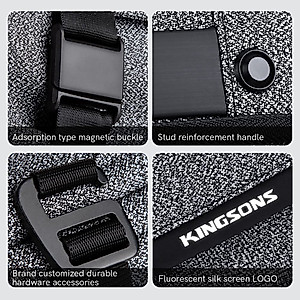 VGOAL Crossbody Sling Bag for Men, Versatile Travel Hiking and Working Mens Chest Bag Daypack Fashion Radiant Cycling Sling (DARK GREY)