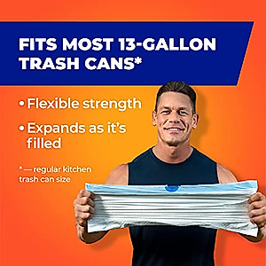 Hefty Ultra Strong Tall Kitchen Trash Bags, Citrus Twist Scent, 13 Gallon, 110 Count