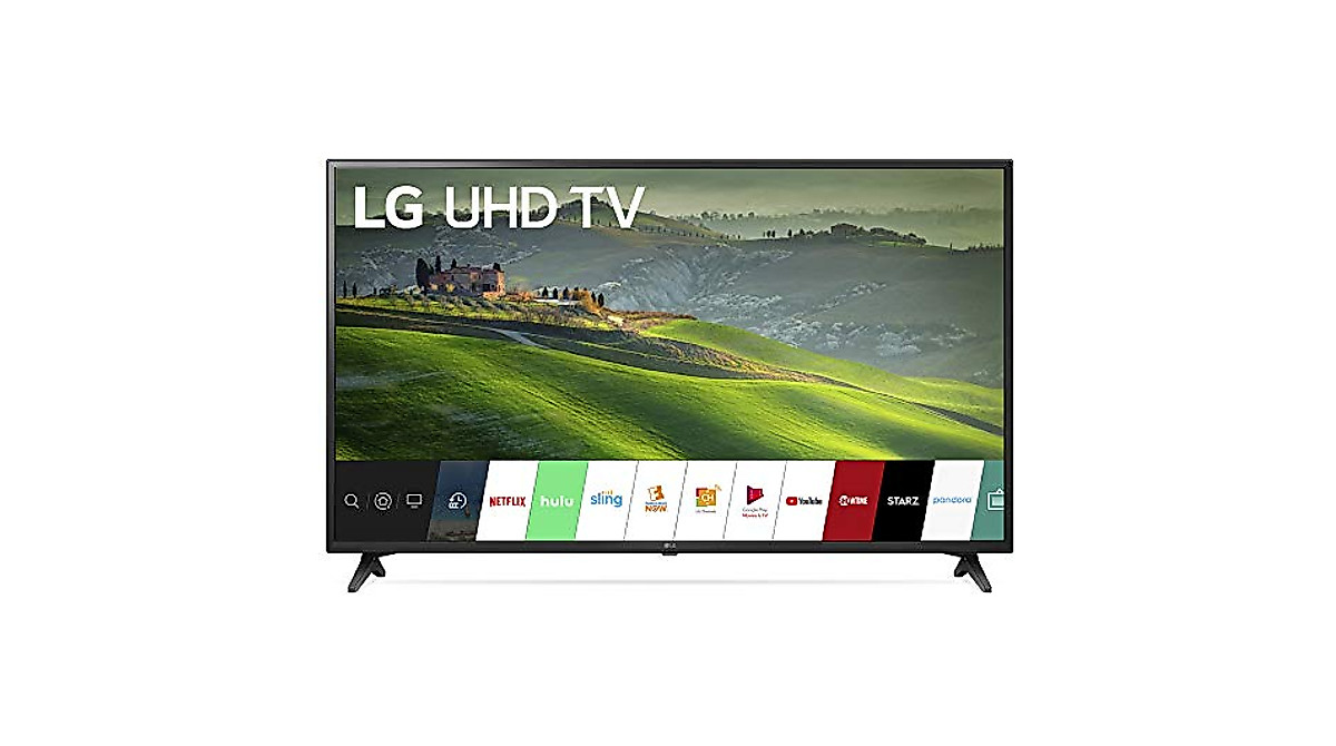 LG 49UM6900 4K UHD Smart TV Bundle w/ Mount & Keyboard