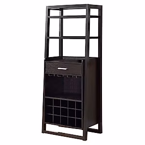 Monarch Specialties , Home Bar, Ladder Style, Cappuccino, 60"H