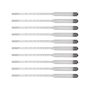 "10Pcs Home Brewing Kit - Hydrometer Glass Beer and Wine Tester Set with 0-100 Measuring Range - Perfect for Novice and Expert Brewers!"
