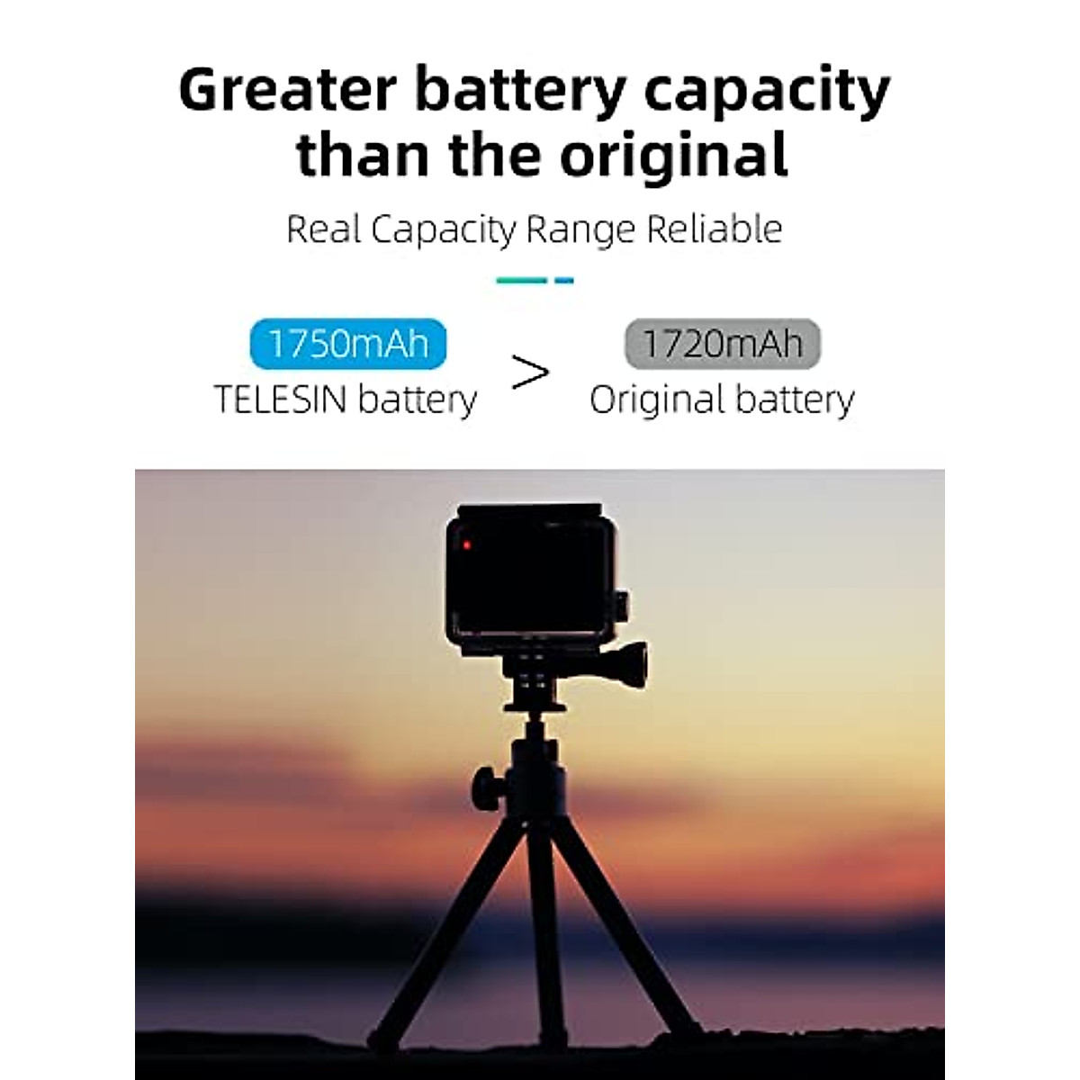 TELESIN Hero 11 Battery for Gopro, Triple Charger SD Card Reader Kit for GoPro Hero 11, Hero10, Hero 9 Black, Allinbox Charger & 2-Pack Go pro 11 Batteries