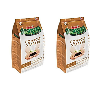 Jobe’s Organics Compost Starter 4-4-2 Organic Gardening Compost Accelerator, tyYmjF 2Pack (4 pound bag)
