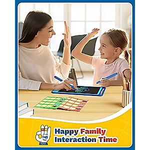 TEKFUN Kids Toys for 2 3 4 Years Old Boys Girls Toddler, 8.5inch LCD Writing Tablet Erasable Drawing Tablet Writing Pads, Kids Travel Learning Toys Boys Girls Birthday Gifts Age 3 4 5 6 7 (Blue)