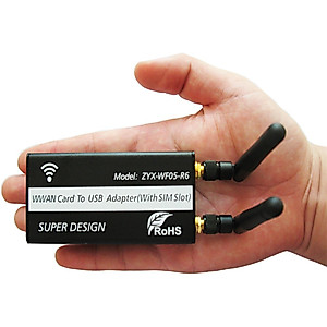 JIUWU NGFF(M.2) to USB Adapter with SIM Card Slot for Socket 2 SSIC-Base WWAN