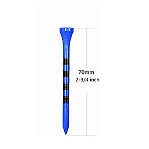 Zivisk Wooden Golf Tees 2-3/4" 100 Count 70mm Blue