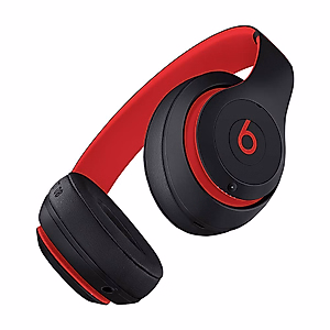 Beats Studio3 Wireless Noise Cancelling Over-Ear Headphones - Defiant Black-Red (Renewed Premium)