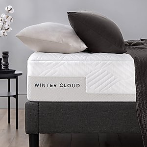 ZINUS 12 Inch Winter Cloud Memory Foam Mattress, Twin, Pressure Relieving, CertiPUR-US Certified, Mattress in A Box, All-New, Made in USA