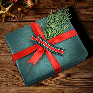 Hananona 40 Pcs Artificial Pine Sprigs Faux Greenery Stems Pine Picks Plastic Christmas Decor - DIY Holiday Accessories (40, Green)