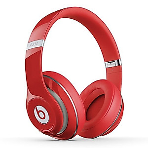 Beats Studio 2 Wireless Over-Ear Headphones (MH8K2AM/A) Red - (Renewed)