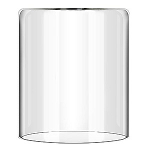 Clear Glass Floor Lamp Shade Replacement Modern Style Transparent Lampshades Light Fixture Shade, 7.48'' Height, 5.9'' Diameter, for MAXvolador Floor Lamp