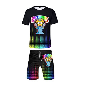 FEIRUIJI Backwoods Shirt and Shorts Casual Backwoods Tshirt and Pants Sets Tracksuits Beach Pants Swim Trunks Suit for Men