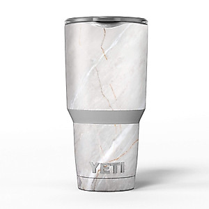 Design Skinz Slate Marble Surface V8 - Skin Decal Vinyl Wrap Kit Compatible with The Yeti Rambler Cooler Tumbler Cups