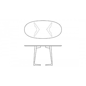 River 'Oval' Table. All solid Hardwood. Highest quality on Amazon.