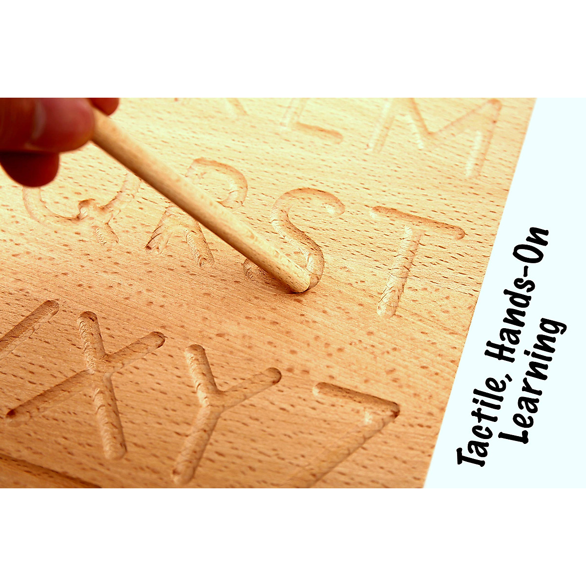 Montessori Mama Alphabet Tracing Board | Learn to Write Letter Boards | Educational Toys Preschool Learning | Reversible Wooden Letters Alphabet Toys