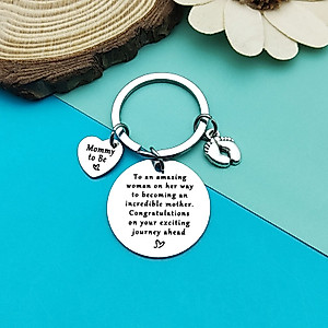 Mom to Be Gift New Mom Keychain Pregnancy Announcement Gift Baby Announcement Jewelry Gifts First Time Mom Gift New Mom Keyring Mother to be Gift Baby Shower Mother Day Gift To An Amazing Woman