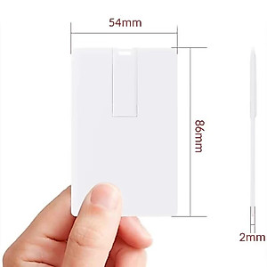 Custom Logo USB Flash Drive in Credit Card Shape, Personalised Memory Stick in Bulk for Promotion(25pcs, 8GB)