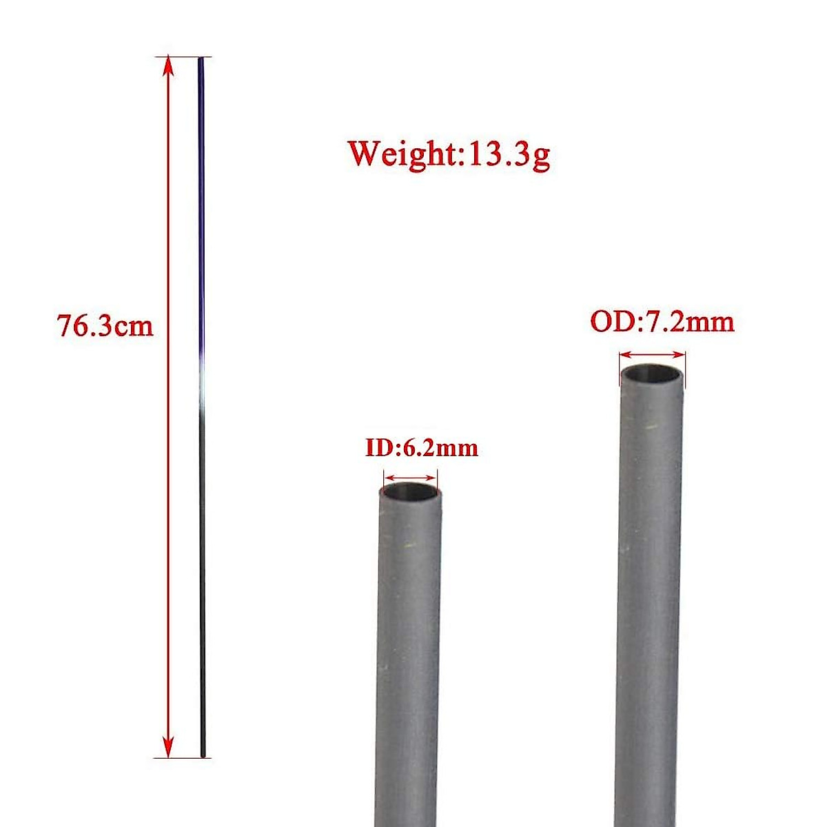 SHARROW 30 Inch Archery Pure Carbon Arrows Shaft ID 6.2mm Spine 250 300 350 400 450 500 550 600 Arrows Shaft for DIY Compound Recurve Bows Hunting (Purple, Spine 250)